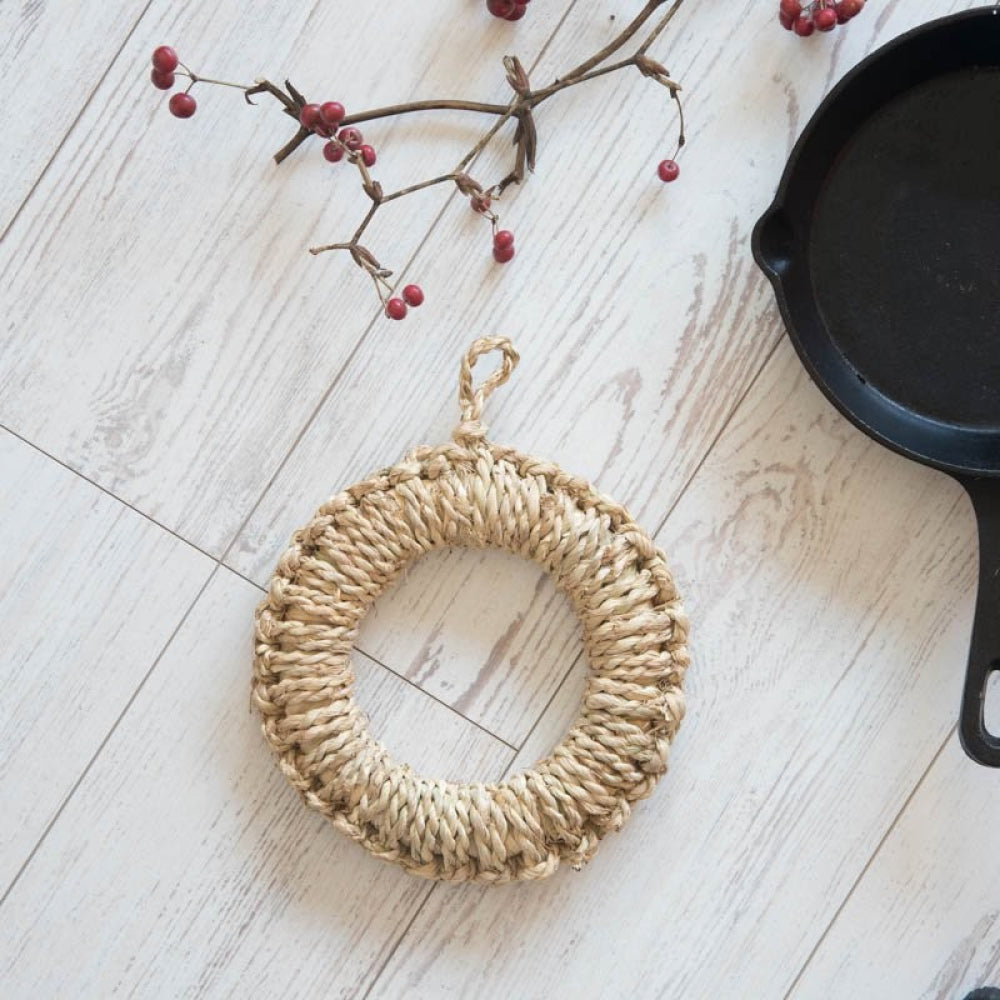 Japanese Handwoven Pot Shiki Heat Insulation Mat 18cm – Afterwork ...